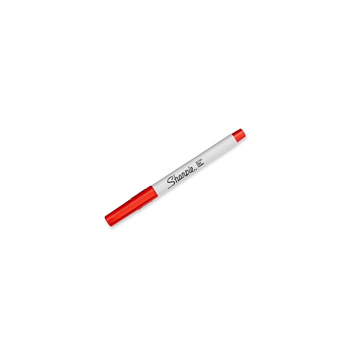 Sharpie Permanent Marker, Ultra Fine Tip, Red, Dozen (37002 Sharpie Permanent Marker, Ultra Fine Tip, Red, Dozen (37002