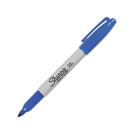 Sharpie Permanent Marker, Fine Tip, Blue (30003) | Staples