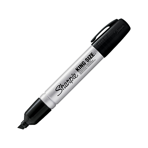 Sharpie King Size® Permanent Marker, Chisel Tip, Black (15001) | Staples Sharpie King Size® Permanent Marker, Chisel Tip, Black (15001) | Staples
