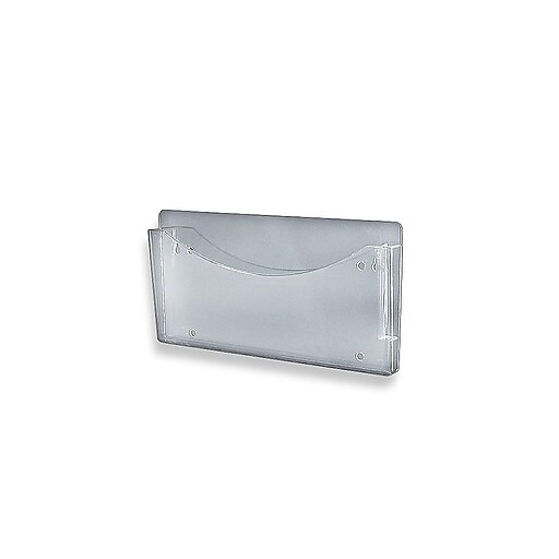 Azar Poly Single-Pocket Wall File, Clear (250000) | Staples