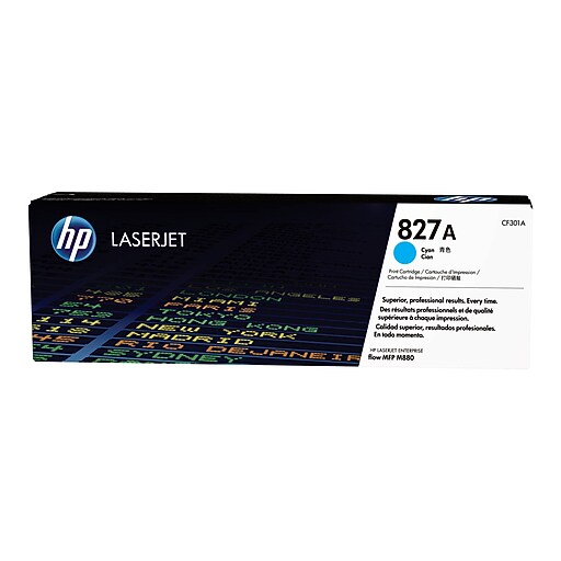 HP 827A Cyan Standard Yield Toner Cartridge (CF301A) | Staples