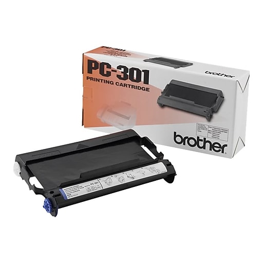 Brother PC-301 Black Standard Yield Fax Cartridge, Prints Up to 250 ...