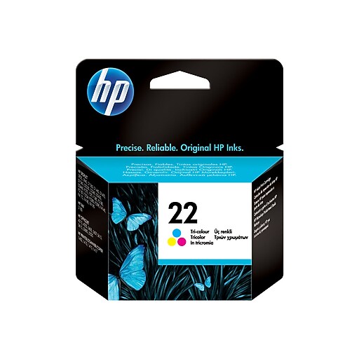 HP 22 Tri-Color Standard Yield Ink Cartridge, Print Up to 165 Pages ...