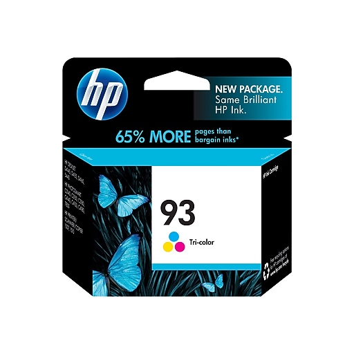 HP 93 Tri-Color Standard Yield Ink Cartridge, Print Up to 220 Pages ...