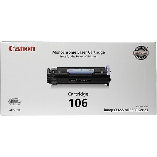 Canon 106 Black Standard Yield Toner Cartridge (0264B001AA) | Staples