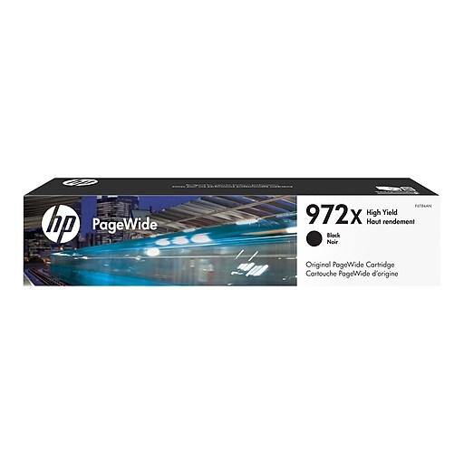 HP 972X Black High Yield Ink Cartridge, Ink Cartridge, (F6T84AN ...