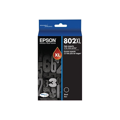 Epson T802XL Black High Yield Ink Cartridge (T802XL120-S) | Staples