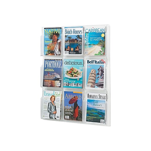 Safco Reveal Magazine Holder, Clear Plastic (5603CL) | Staples