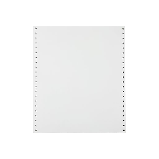 Staples Continuous Paper, 9.5" x 11", 20 lbs., White, 2500 Sheets ...