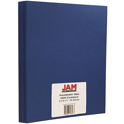 JAM Paper Extra Heavyweight 130 lb. Cardstock Paper, 8.5" x 11 ...
