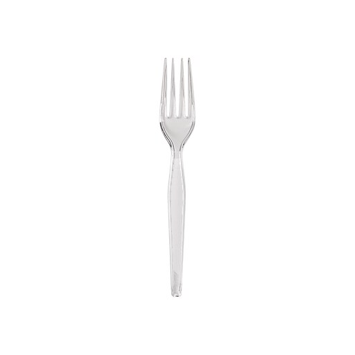 Dixie Polystyrene Forks, Heavy-Weight, Crystal, 1000/Carton (FH017 ...
