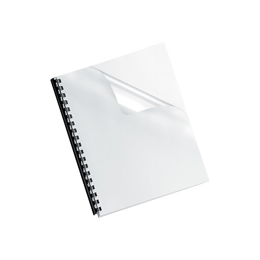 Fellowes Crystals Presentation Covers, Letter Size, Clear, 200/Pack ...