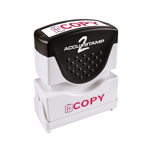 Cosco Accu-Stamp 2 Pre-Inked Stamp, "COPY", Red Ink (COS035594) | Staples