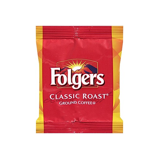 Folgers Classic Roast Ground Coffee, Medium Roast, Fraction Packs, 42 ...