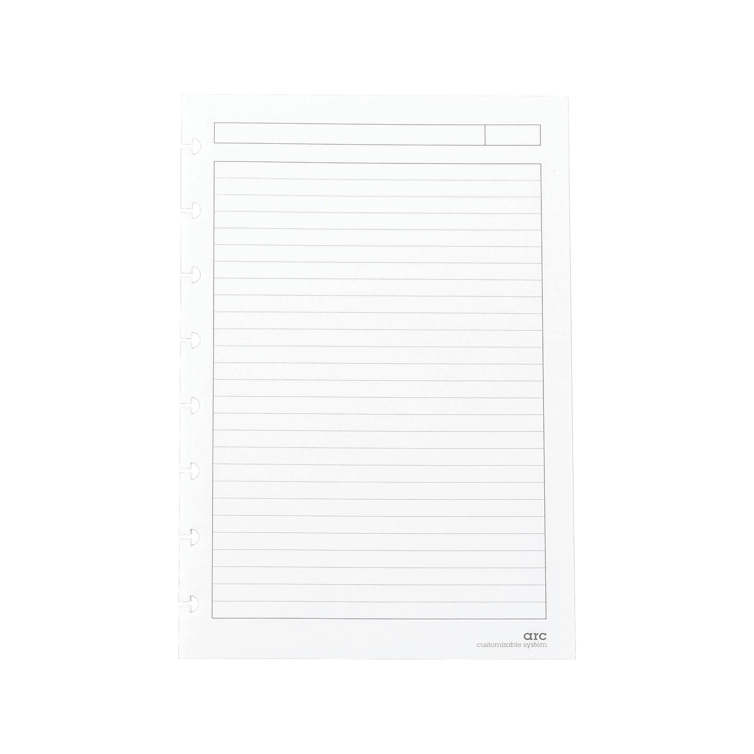 Staples Arc Notebook Filler Paper Juniorsized Narrowruled White 50 for ...