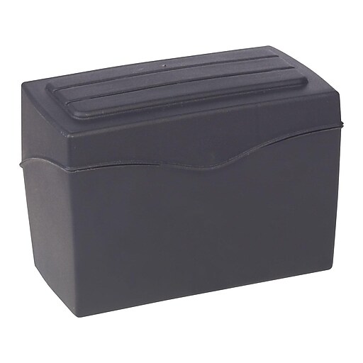 Staples 3" x 5" Index Card File, Black (36936) | Staples