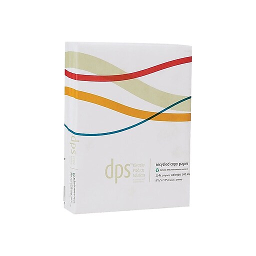 DPS by Staples 30% Recycled 8.5" x 11" Copy Paper, 20 lbs., 92 ...