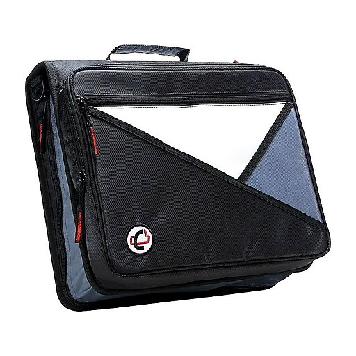 Case It Universal 2" 3-Ring Zipper Binders, Black (LT-007-BLACK) | Staples