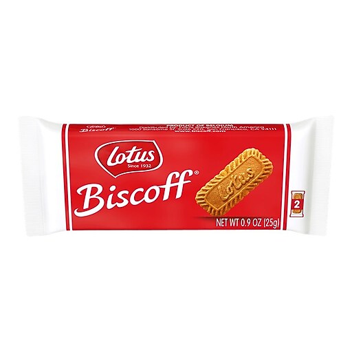 Lotus Biscoff Caramel Cookies, 0.9 oz., 20/Box (LOT53613) | Staples