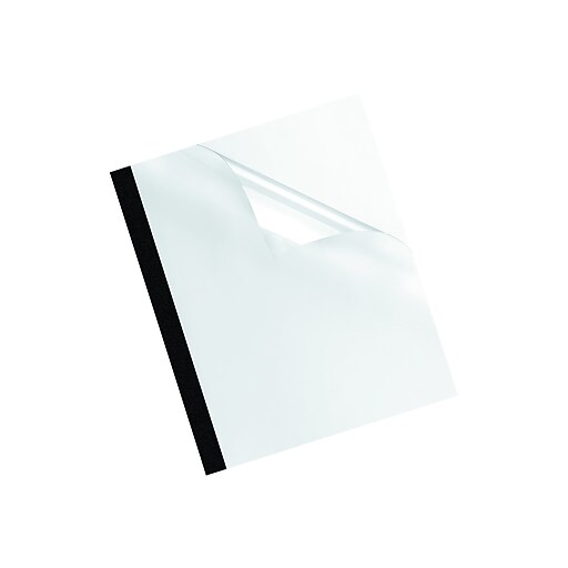 Fellowes Thermal Presentation Covers, Letter Size, Black/Clear, 10/Pack ...