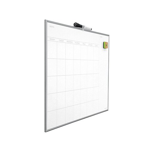 U Brands Magnetic Dry-Erase Whiteboard, Aluminum Frame, 2' x 1' (361U00 ...