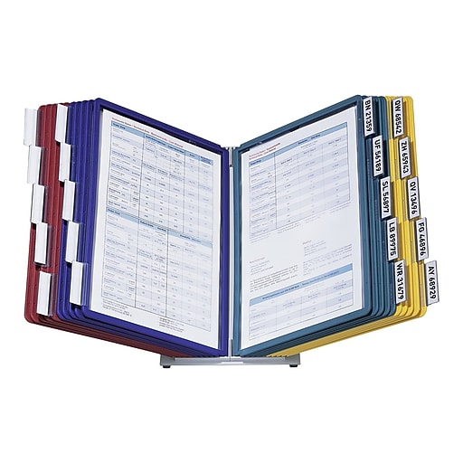 Durable VARIO Desk System 20 Document Holder, 8.5" x 11", Assorted ...