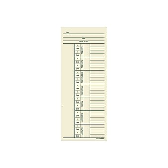 Time Clock Cards & Racks - Time Cards & Time Badge Racks | Staples®