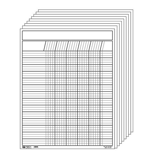 Creative Shapes Vertical Incentive Charts, White, Set of 12 (SE-357 ...