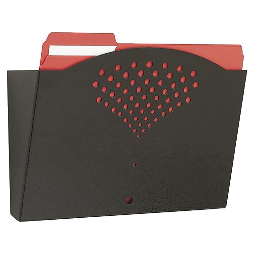 Safco Single-Pocket Steel Wall File, Letter Size, Black (3170BL) | Staples