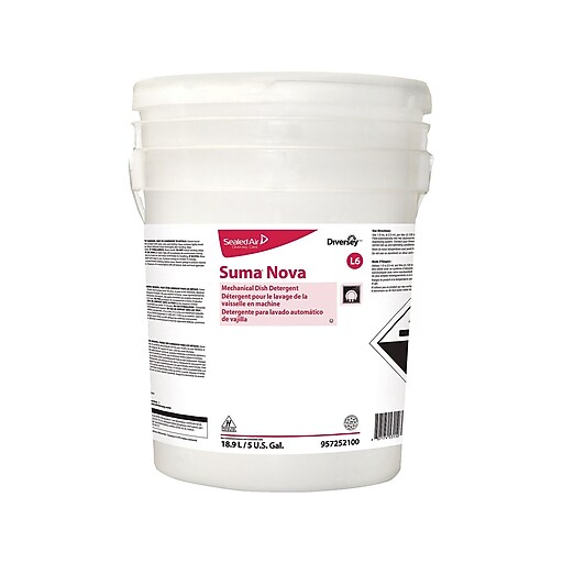 SUMA Nova L6 Dishwasher Detergent Liquid, Clean Scent, 640 oz ...