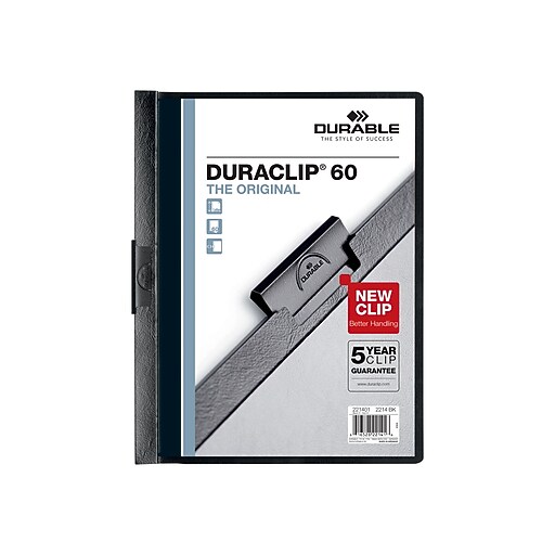 DURABLE Report Cover with DURACLIP, Letter-size, Holds Up to 60 Pages ...