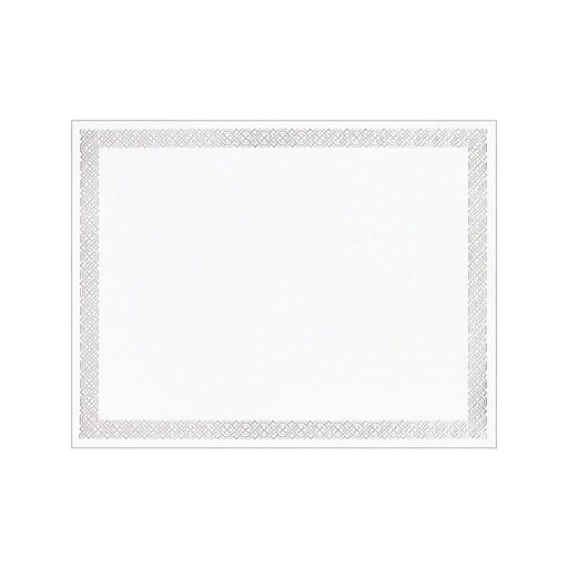 Masterpiece Studios Certificates, 8.5" x 11", Silver, 15/Pack (963027S ...