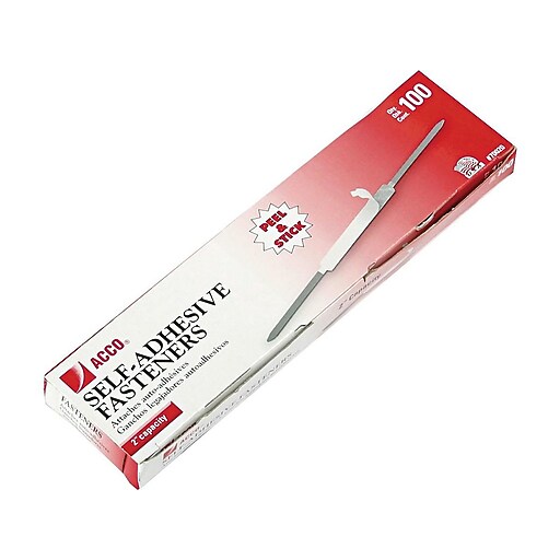 ACCO Economy Folder Fasteners, Gray/Silver, 100/Box (A7070020) | Staples