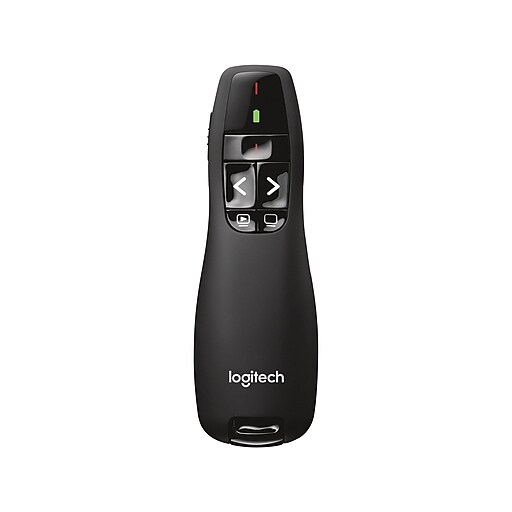 Logitech R400 Presenter w/Laser Pointer, Black (910-001354) | Staples