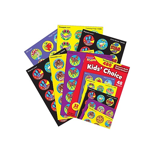 Trend Stinky Stickers, Assorted Colors, 480/Pack (T-089) | Staples