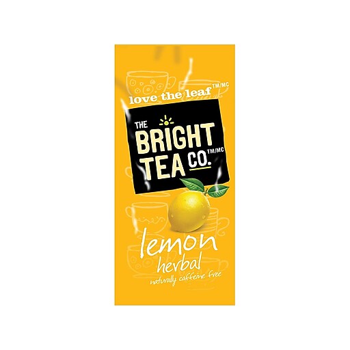 Shop Staples for Bright Tea Co.™ Lemon Herbal Tea Fresh Packs, 100/Ct
