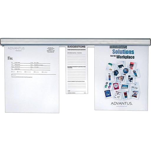 Advantus Grip-A-Strip Display Rail, 96”L x 1.5”H (2015) | Staples