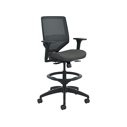 HON Solve Ilira-Stretch Mesh Back Fabric Computer Stool, Ink (HSLVSMM ...