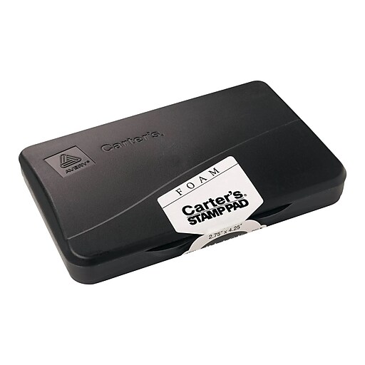 Carter's Foam Stamp Pads, Black Ink (21381) | Staples