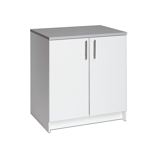 Prepac Elite 36" Composite Storage Cabinet with 1 Shelf, White (WEB ...