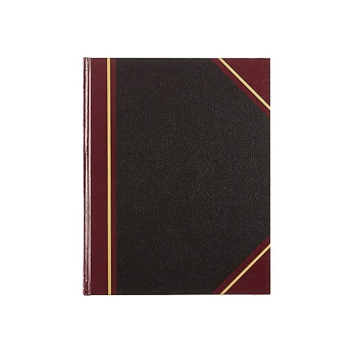 Rediform Texhide Record Book, 7 7/8" x 10", Black, 80 Sheets/Book ...