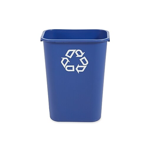 Rubbermaid Commercial Products Plastic Container, 10.25 Gal., Blue ...
