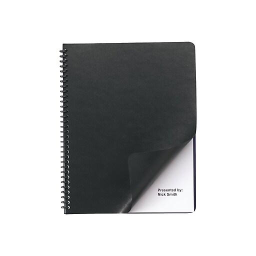 GBC Regency Premium Presentation Covers, Letter Size, Black, 200/Pack ...