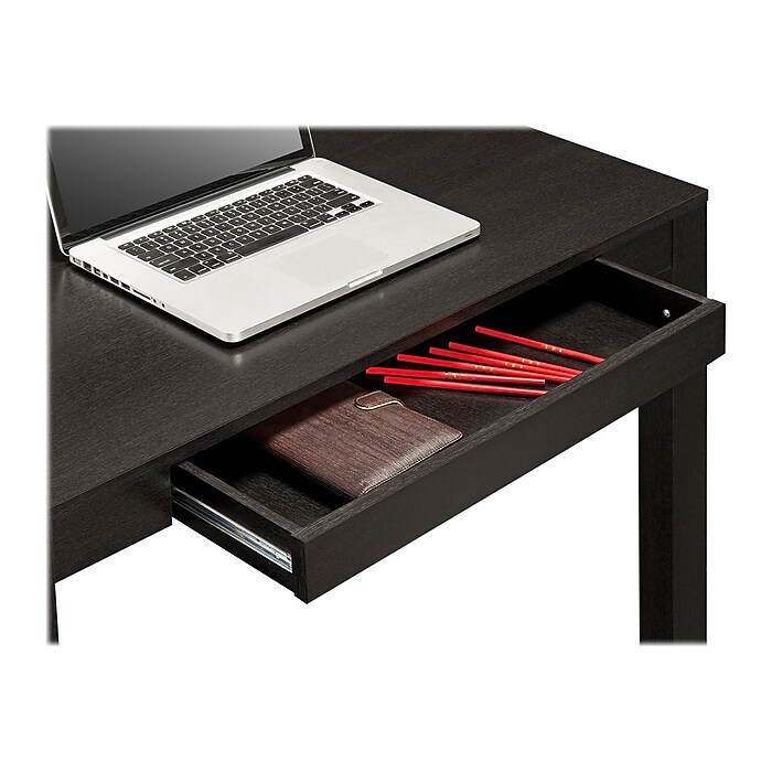 Ameriwood Home Parsons 39 W Desk with Drawer Black Oak 9178396 Staples