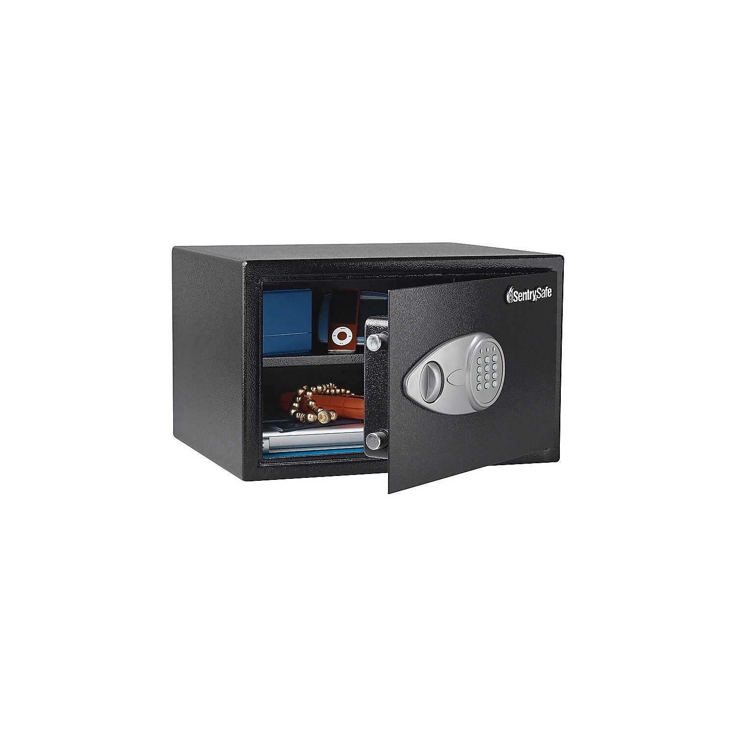 Sentry Electronic Safe w/Lock/Key 17"x14-3/4"x10-3/5" Black X125 ...