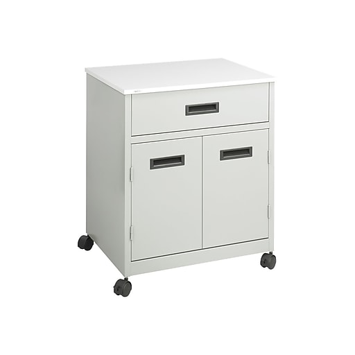 Safco Metal Mobile Machine Stand with Lockable Wheels, Gray (1870GR ...