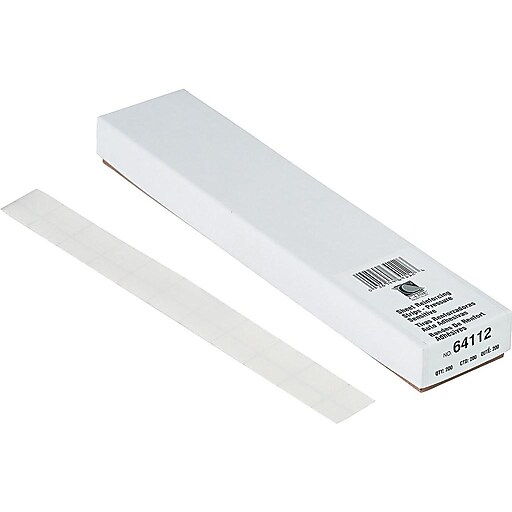 C-Line Peel & Stick Self-Adhesive Reinforcing Strips, Clear, 200/Box ...
