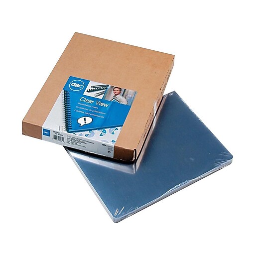 Swingline GBC Clear View Presentation Covers, 8.75"W x 11.25"H, Clear ...