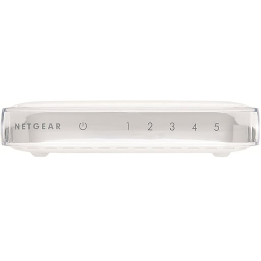 Netgear SOHO 5-Port Gigabit Ethernet Unmanaged Switch, White (GS605NA ...