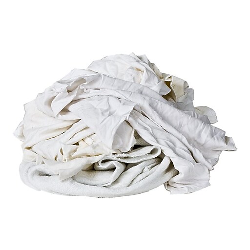 Monarch Brands Cotton Cleaning Rags, 14" x 14", White (R020-W48/W39 ...